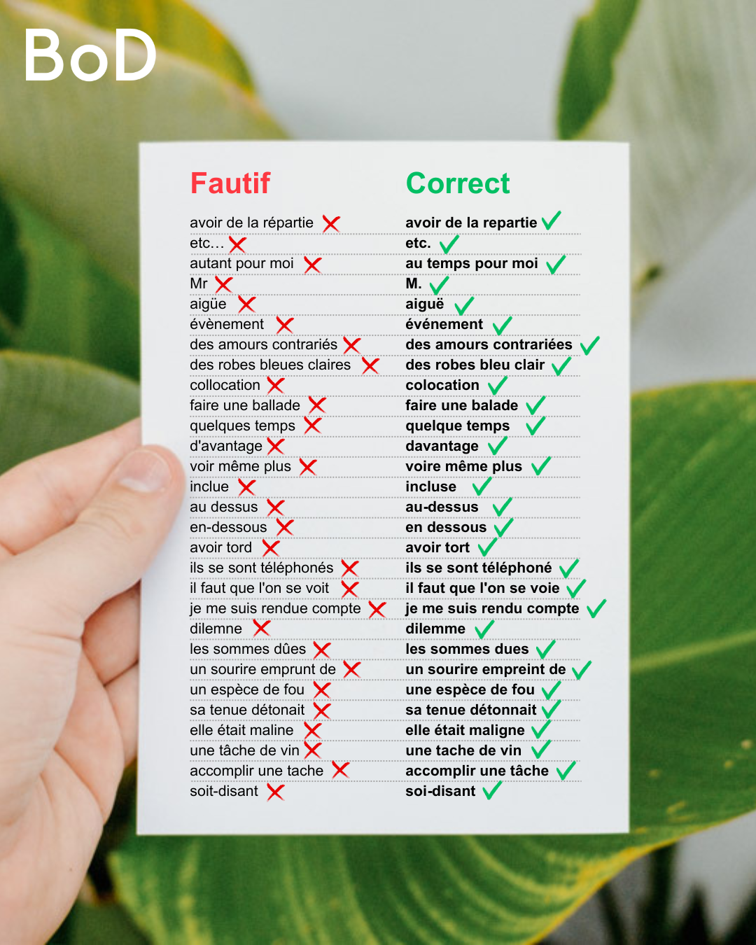 Faites-vous ces erreurs fréquentes en français ? - BoD.fr